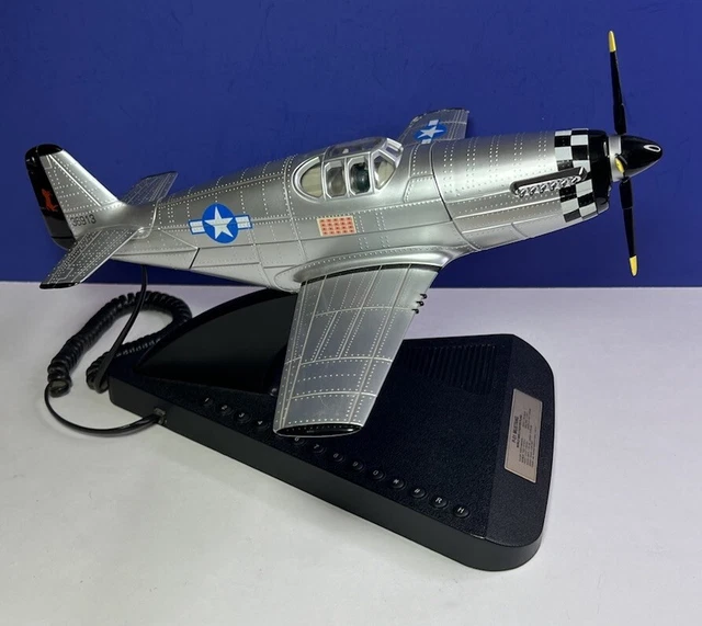 P-51 MUSTANG WWII Fighter Plane Model Land Line Telephone Telemania ...