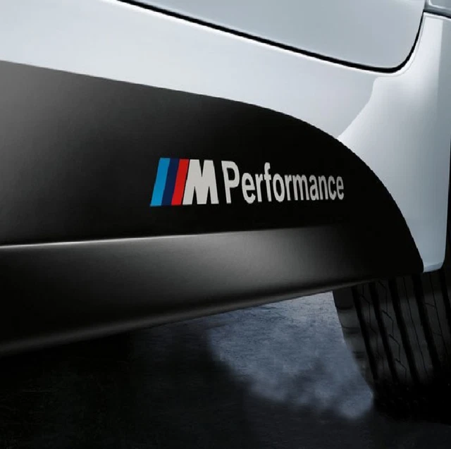BMW M SPORT PERFORMANCE STICKER BADGE DECAL WHITE SET of 2 £3.25 ...