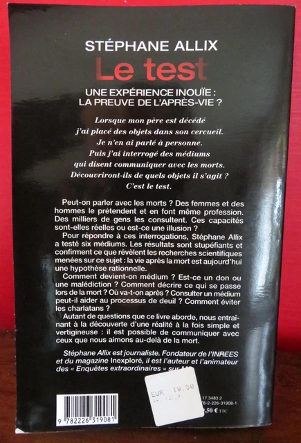 LIVRE & LE Test " de Stéphane Allix chez Albin Michel EUR 4,10 ...
