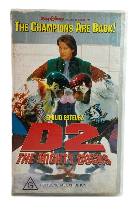 D2: THE MIGHTY Ducks VHS Video Disney Release 1994 Emilio Estevez ...