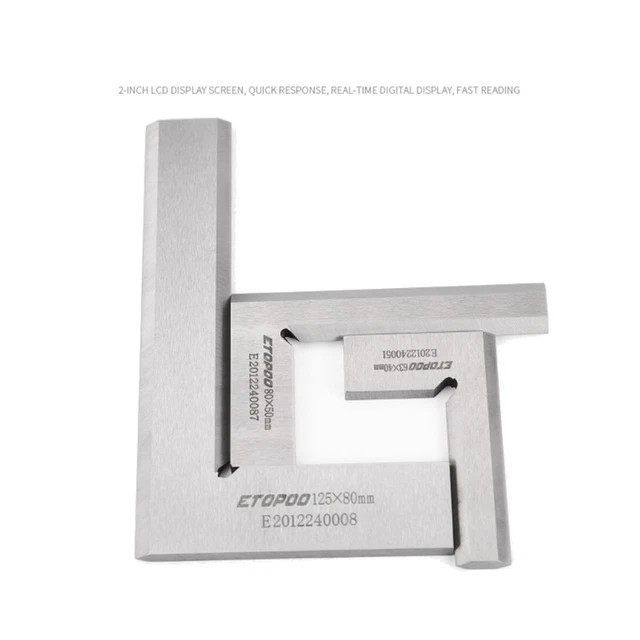 MACHINIST PRECISION SQUARE Ruler 90 Degree Right Angle Ruler Edge £14. ...