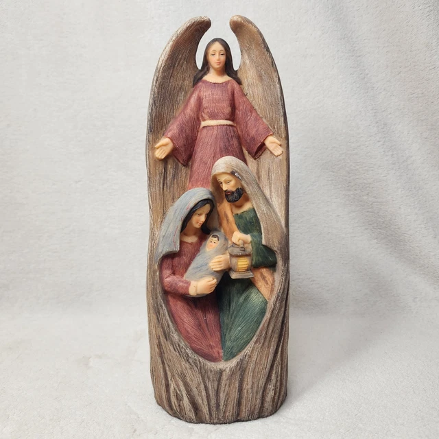 RARE FAMILY CHRISTIAN Store Nativity Scene Guardian Angel Holy Family ...