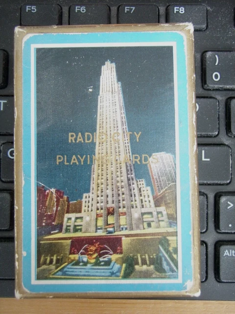 RADIO CITY PLAYING Cards, Deck of Cards (Rockefeller Center) - 1930's ...
