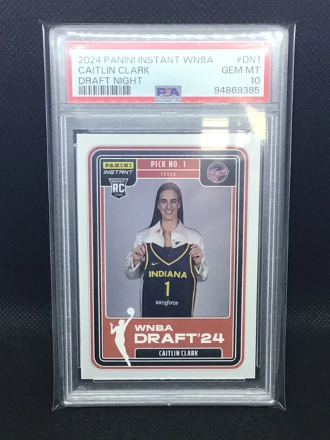 CAITLIN CLARK 2024 Panini Instant WNBA Draft Night Rookie Card #DN1 PSA ...