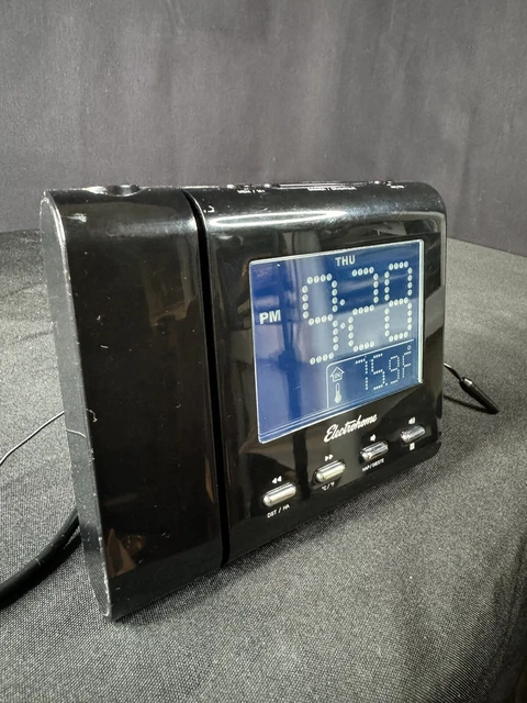 ELECTROHOME EAAC601 PROJECTION Alarm Clock With Am/fm Radio Tested ...