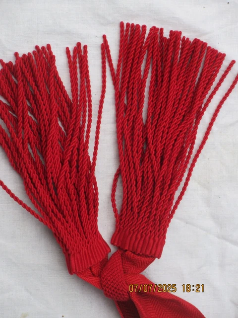 BRITISH ARMY SERGEANTS Red Belt, Ceremonial, Red Sash, Size 135cm $60. ...