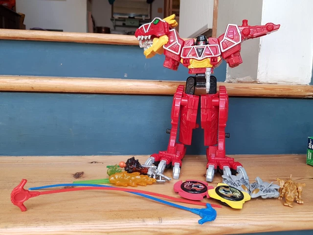 POWER RANGERS DINO Charge Deluxe Megazord Transformer 2 Ninja Discs ...