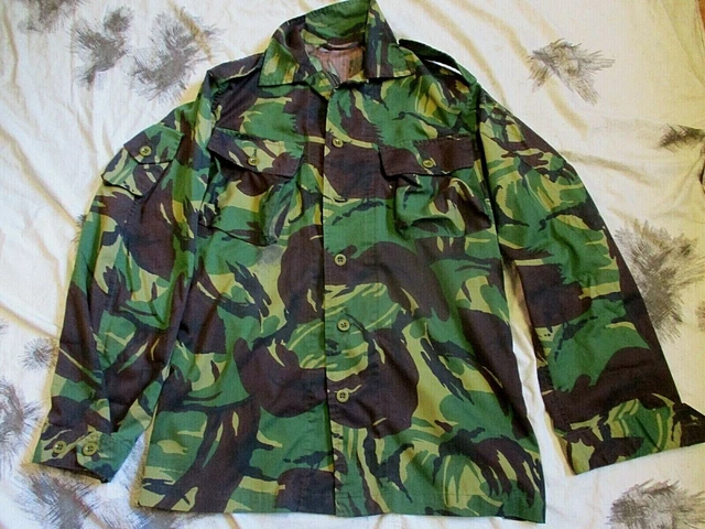 GENUINE ISSUE OLD skool 80'S DPM PATTERN JUNGLE TROPICAL COMBAT shirt ...