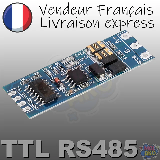 MODULE TTL RS485 ADAPTATEUR UART 3.3-5V CONVERTISSEUR ARDUINO RASPBERRY Pi (678) EUR 4,90 ...