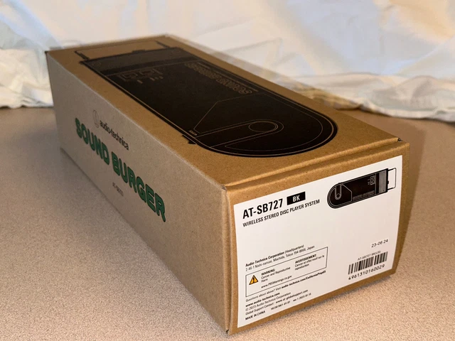 AUDIO-TECHNICA SOUND BURGER AT-SB727 BK Giradischi lettore di dischi wireless nero EUR 137,84 ...