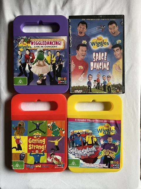 THE WIGGLES DVD Lot X 4 - Space Dancing, Wiggledancing, Getting Strong ...