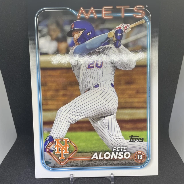 PETE ALONSO NEW York Mets 2024 Topps Series 1 Super Box OVERSIZE OTB-10 ...