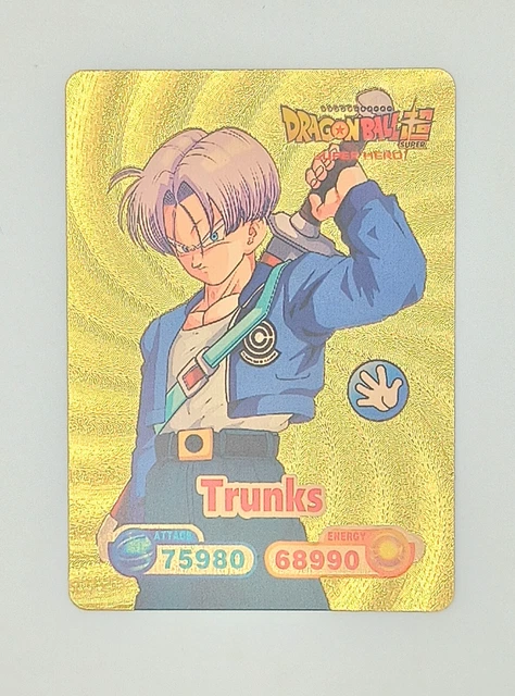 TRUNKS DRAGON BALL Z Card Dbz Dbgt Carte Carddass Prism Holo Foil Manga ...