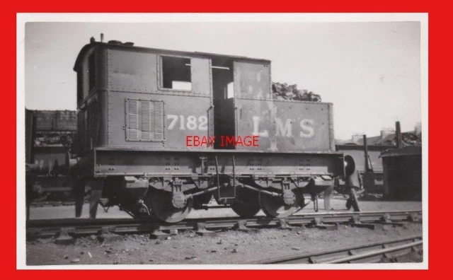 PHOTO LMS Sentinel 0 4 0T Loco No 7182 At Ayr Shed 1945 £2.85 - PicClick UK