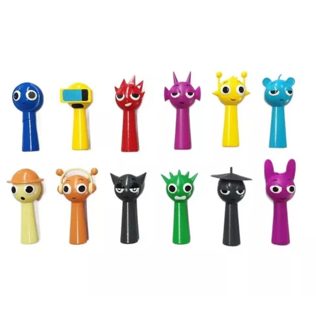 12X SPRUNKI TOY Simon Oren Winda Sprunki Figur Puppe Kuchen Modell ...