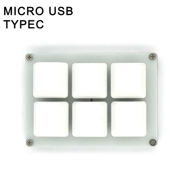 MINI6-KEY DIY CUSTOM programming shortcut keys mechanical keyboard ...