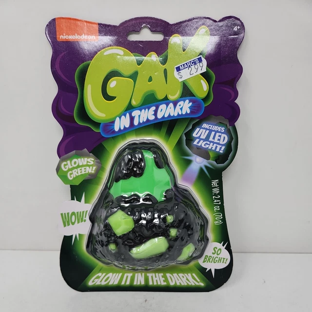 NICKELODEON GAK IN The Dark With Uv Light Glows Green New £12.96 ...