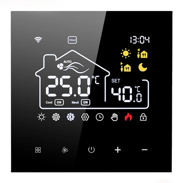 THERMOSTAT WIFI INTELLIGENT commande vocale design l gant stockage de contr? EUR 65,76 - PicClick FR