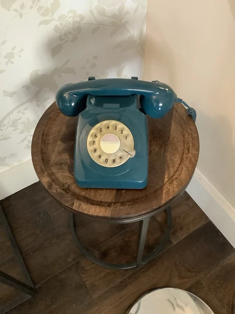 ROTARY TELEPHONE RETRO Style Blue £25.00 - PicClick UK