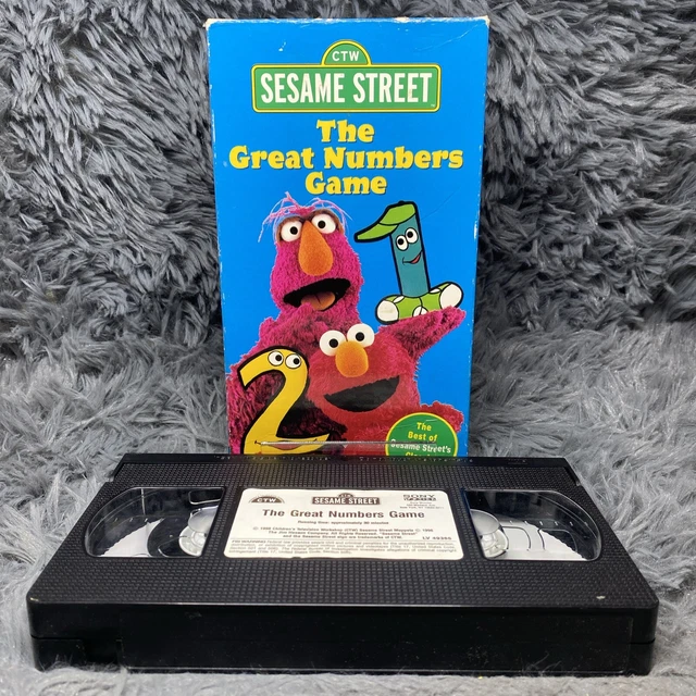 SESAME STREET - The Great Numbers Game VHS 1998 Classic Cartoon Movie ...
