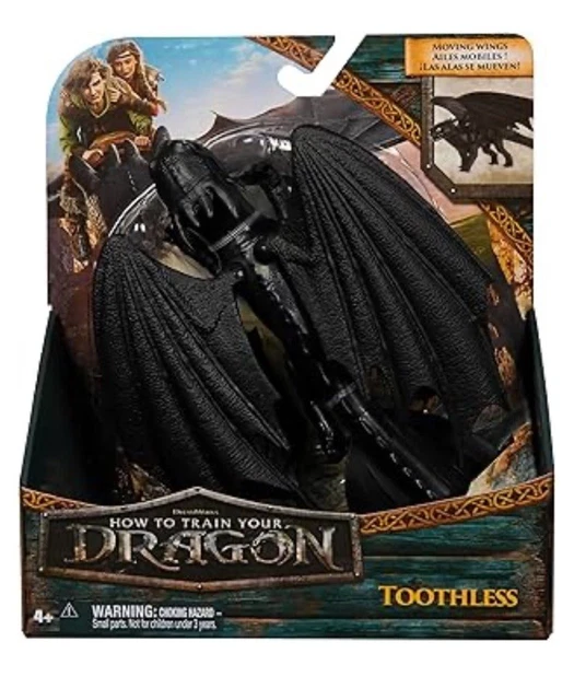 DREAMWORKS HOW TO Train Your Dragon, Toothless 23 cm Dragon NEW Sealed £18.81 - PicClick UK