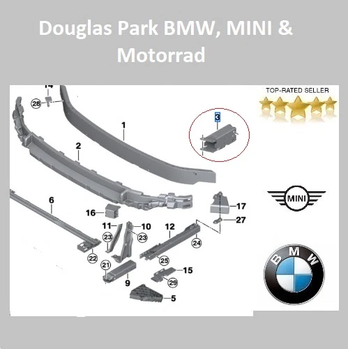 MINI GENUINE DEFORMATION Element Right. F55 F56 F57. 51117406390 £47.50 ...