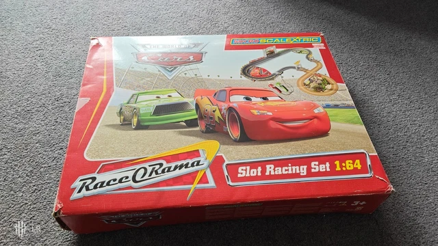 MICRO SCALEXTRIC DISNEY Cars Race O Rama Slot Racing Set Tested And ...