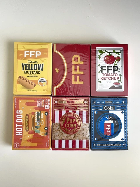 6 SET OF Fast Food Playing Cards (rare, Fontaine, Dananddave,theory11 ...