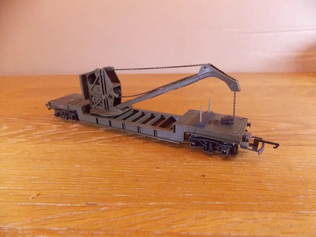 TRI-ANG R631 TANK RECOVERY CAR BOGIE WELL with CRANE. OO Gauge. £32.00 ...