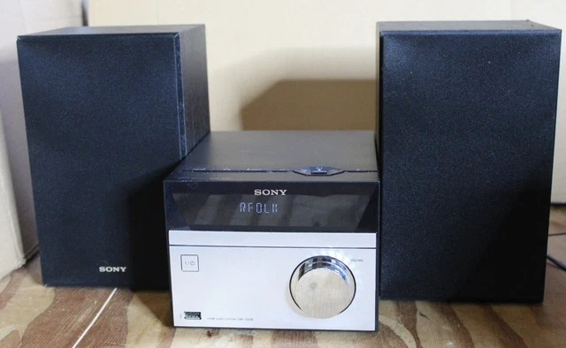 SONY CMT-S20B COMPACT Hi-Fi Sys USB Aux-in CD Player DAB FM Radio, Inc ...