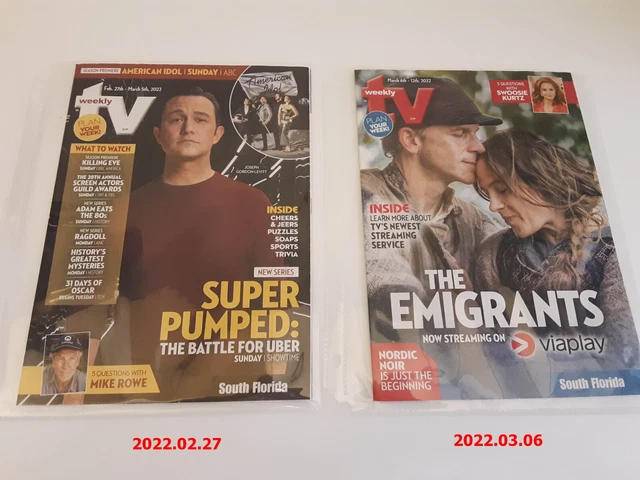 TV WEEKLY MAGAZINE issues from 2022-23. Rare and nice covers of current ...
