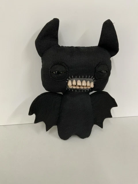 FUGGLER COUNT FUGGULA Black Bat Glow Teeth Count Drac Rare Plush Tag ...
