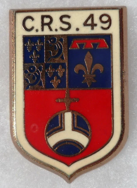 INSIGNE BADGE POLICE Obsolète CRS 49 ORIGINAL DRAGO VINTAGE EUR 8,99 ...