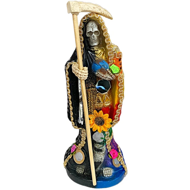 SANTA MUERTE RESIN Statue Holy Death Grim Reaper 12” 7 colors HALF ...