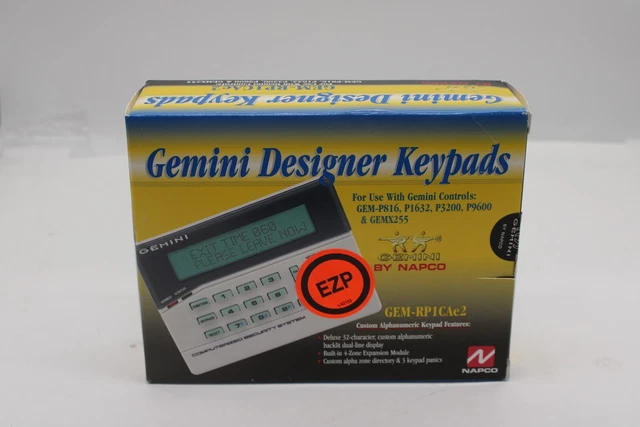 NAPCO GEMINI GEM-RP1CAE2 Security System Keypad 785026026813 - New £89. ...