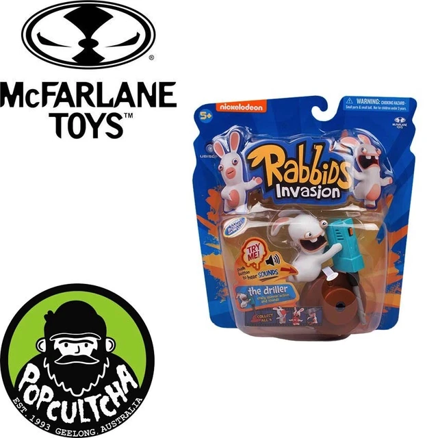 RABBIDS - RABBIDS Invasion Sounds and Action Driller 3" Figure (Series ...
