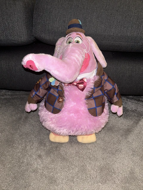 DISNEY STORE STAMPED Genuine Inside Out Bing Bong Elephant 16” Plush ...