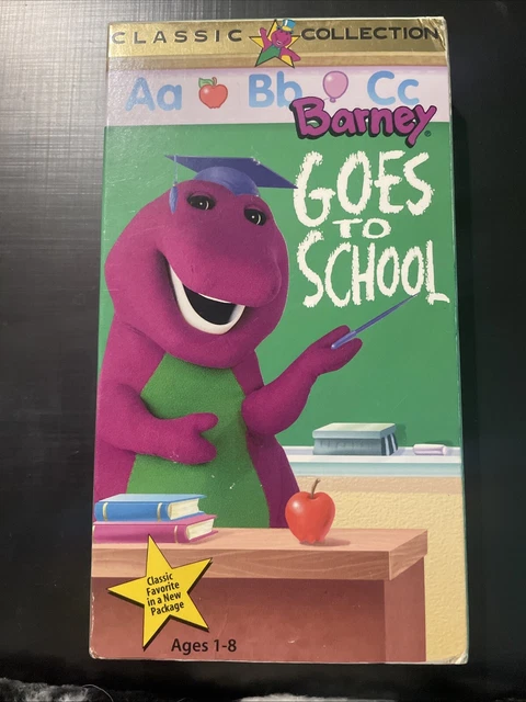 BARNEY & FRIENDS Goes to School VHS 1990 Video Tape Classic Collection ...