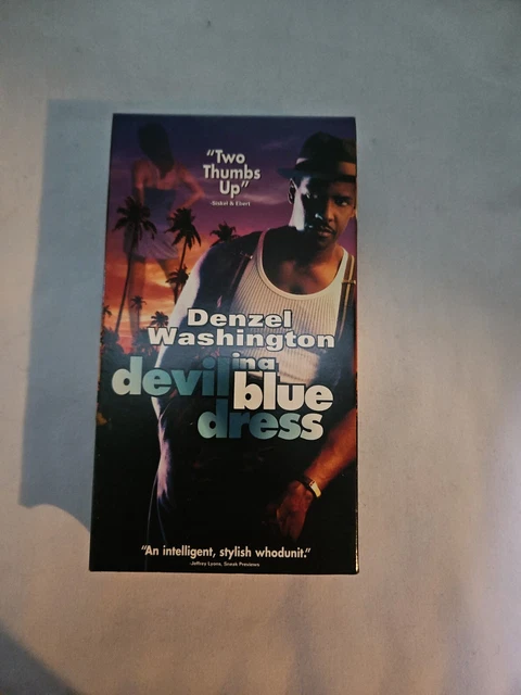 DEVIL IN A Blue Dress VHS TAPE, COMPLETE/TESTED SEE PHOTOS ((VHS133 ...
