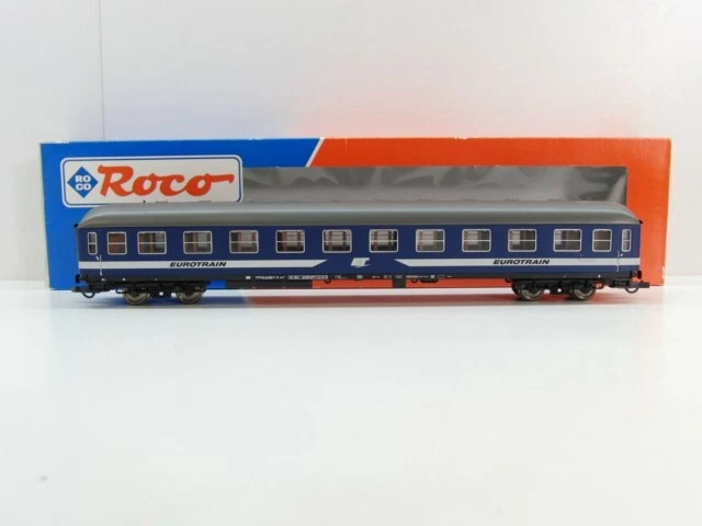 ROCO H0 47962 Personenwagen "Eurotrain" DC, KKK NEM, TOP in OVP #41492 ...