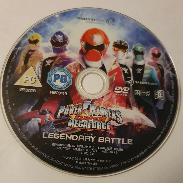 POWER RANGERS SUPER Megaforce - Legendary Battle (2016) NEW DVD Disc ...