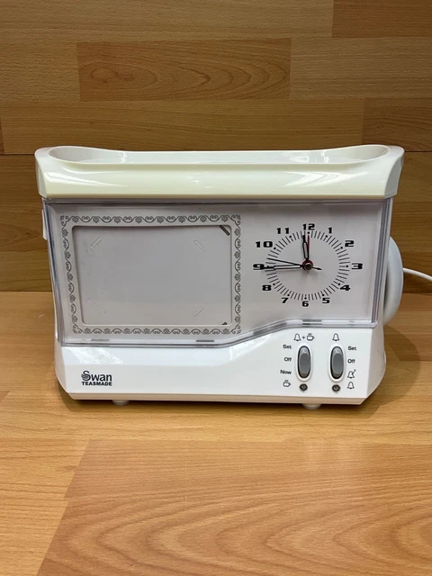 VINTAGE SWAN TEASMADE (Model: STM202N) Teamaker & Alarm Clock W/Jug £39 ...