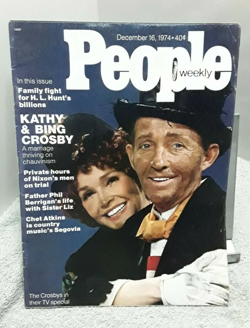 PEOPLE WEEKLY DECEMBER 16 1974 Bing Crosby Kathy Crosby No Mailing ...
