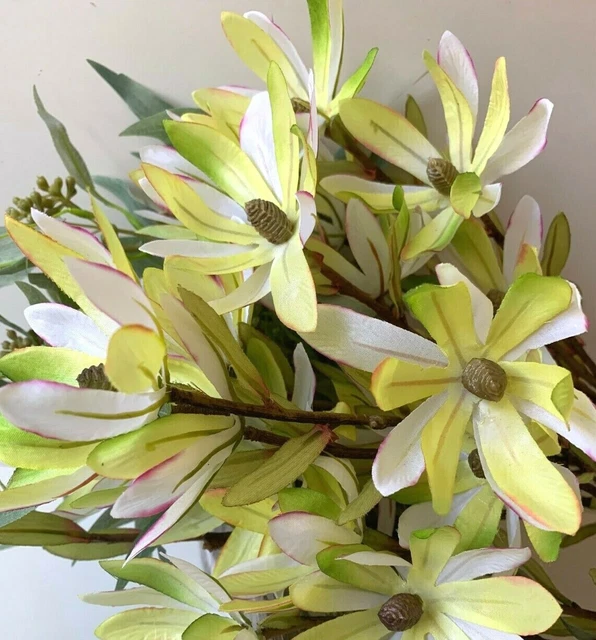 ARTIFICIAL SILK FLOWER Stem Australian Native Flowers Leucadendron ...