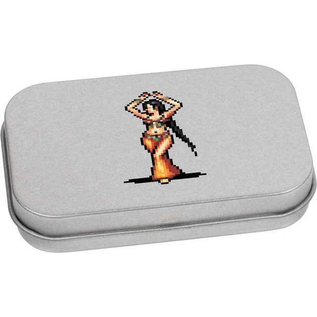 'BELLY DANCER PIXEL Art ' Metal Hinged Tin / Storage Box (TT044710) £5. ...