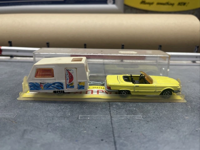 MAJORETTE MERCEDES 350 SL & St Tropez Caravan IN EXCELLENT CONDITION IN ...