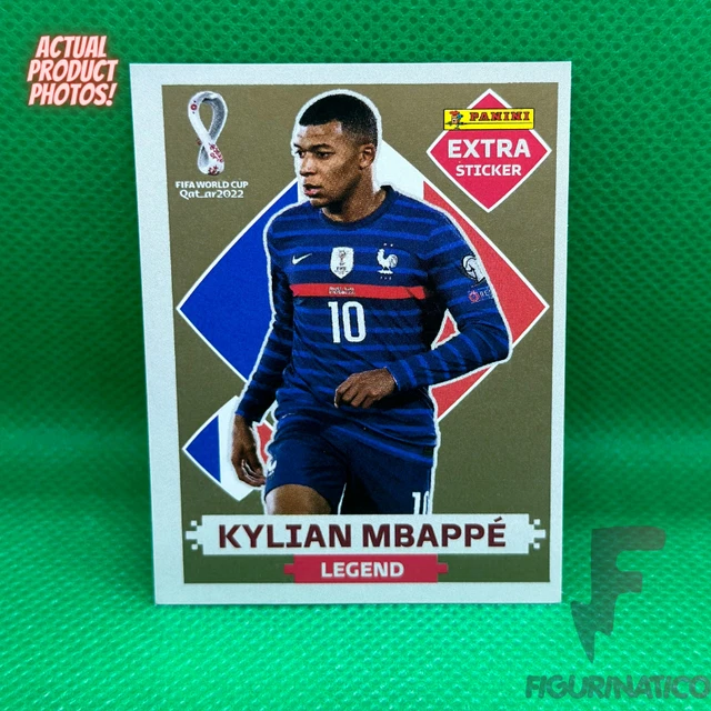PANINI EXTRA STICKER Fifa World Cup Qatar 2022 Kylian Mbappé Legend ...