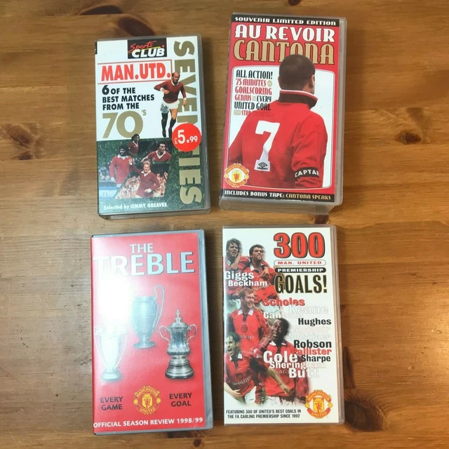 FOOTBALL VHS TAPES, Manchester United, Race for the Title, The Treble ...