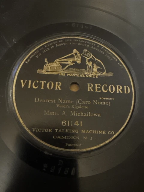 VICTOR G&T 78 RPM Mme A Michailowa - Dearest Name 61141 V+ $1.79 - PicClick