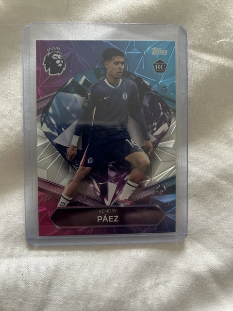 TOPPS PREMIER LEAGUE 2026 Diamond Rookie Kendry Paez Chelsea SSP 1:500 ...